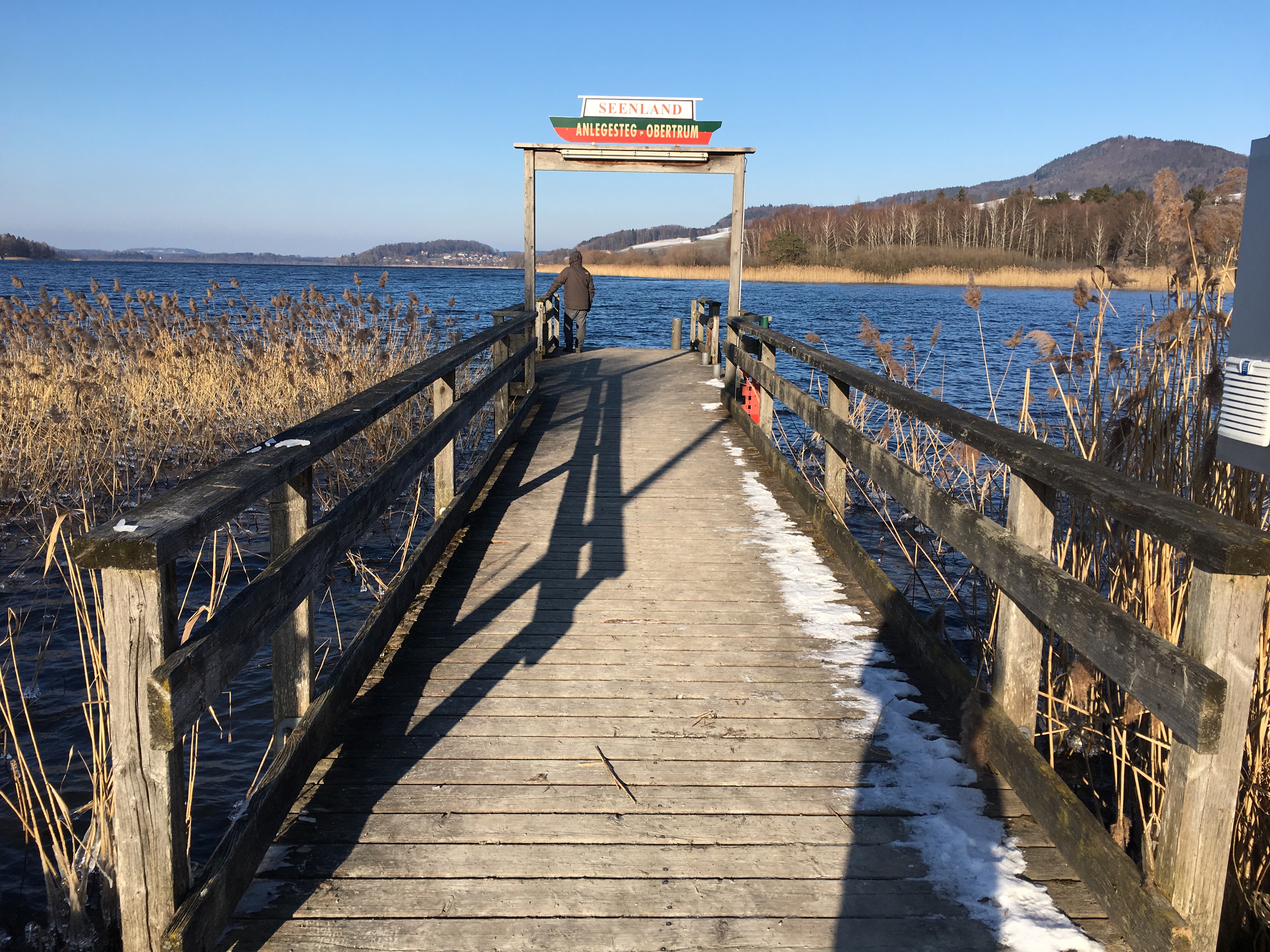 Winterspaziergang auf dem Naturerlebnisweg in Obertrum am See ...